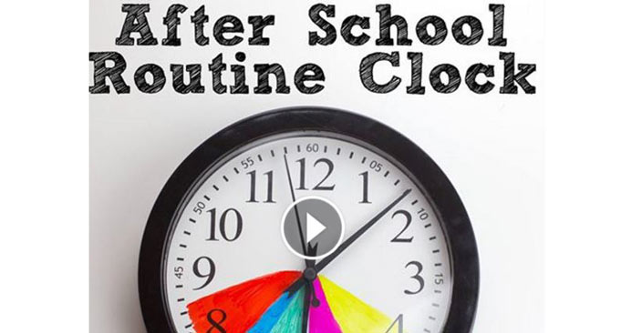 Simple to create: An after school routine that kids can follow with ...