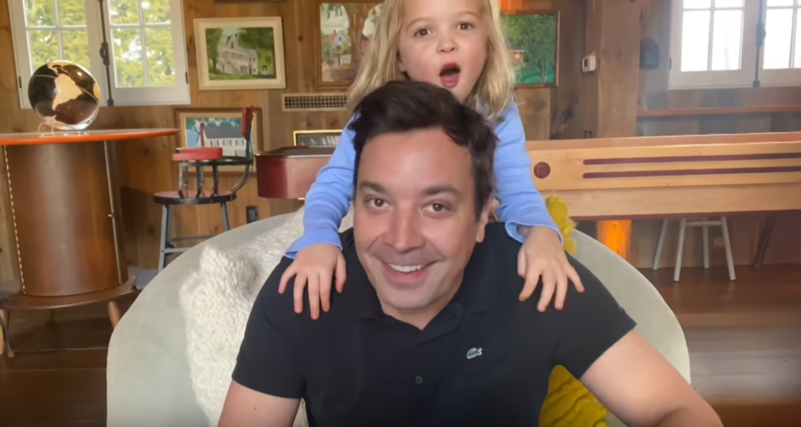 Jimmy Fallon's Kids Cause Chaos As He Tries To Work From Home ...